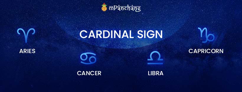 Cardinal Zodiac Signs, 4 Cardinal Signs